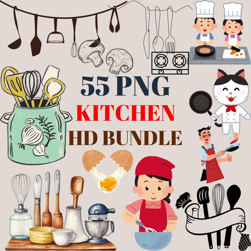 Kitchen Clipart - Etsy