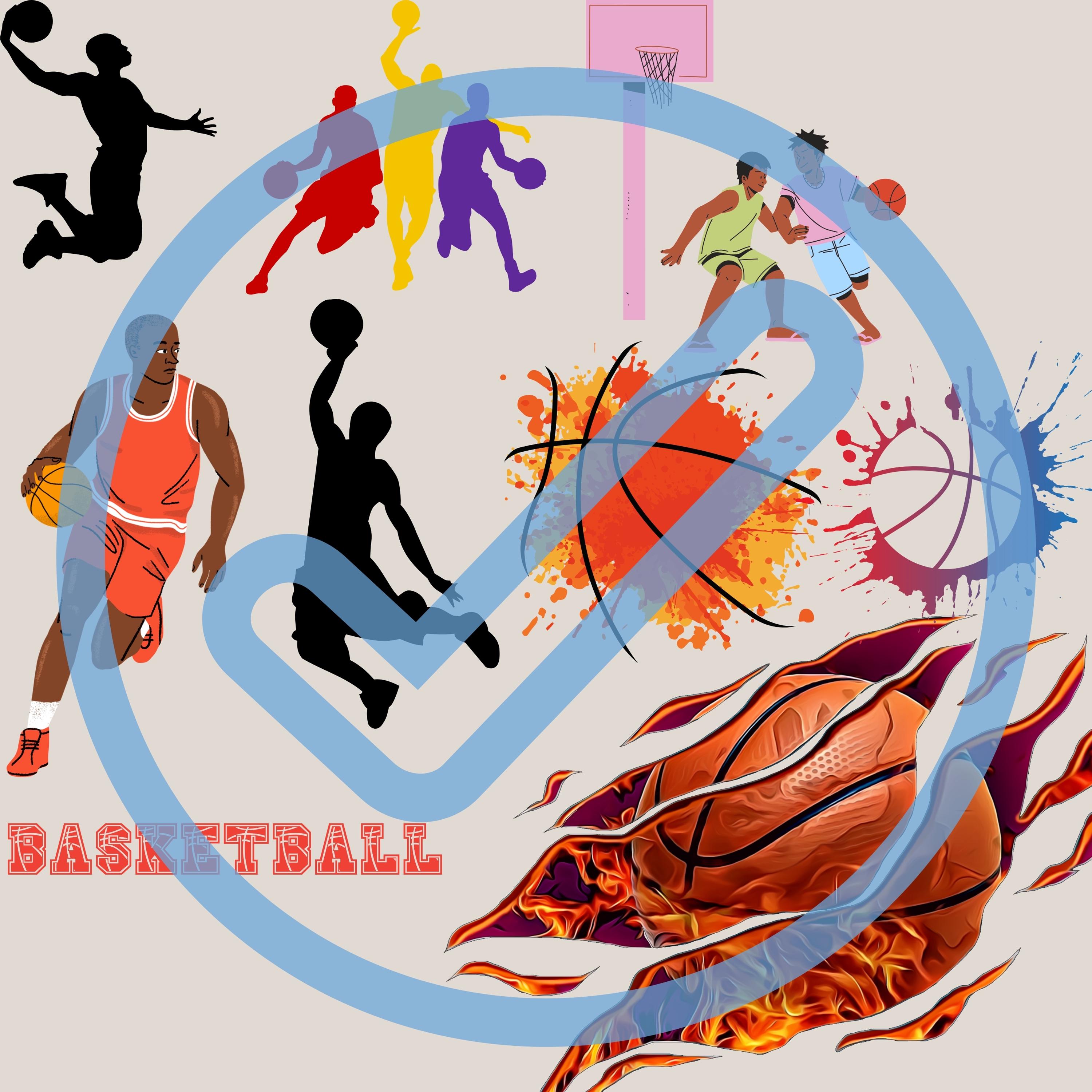 50 Basketball PNG Bundle | HD Clipart for Sports Design, Team Logos, T ...