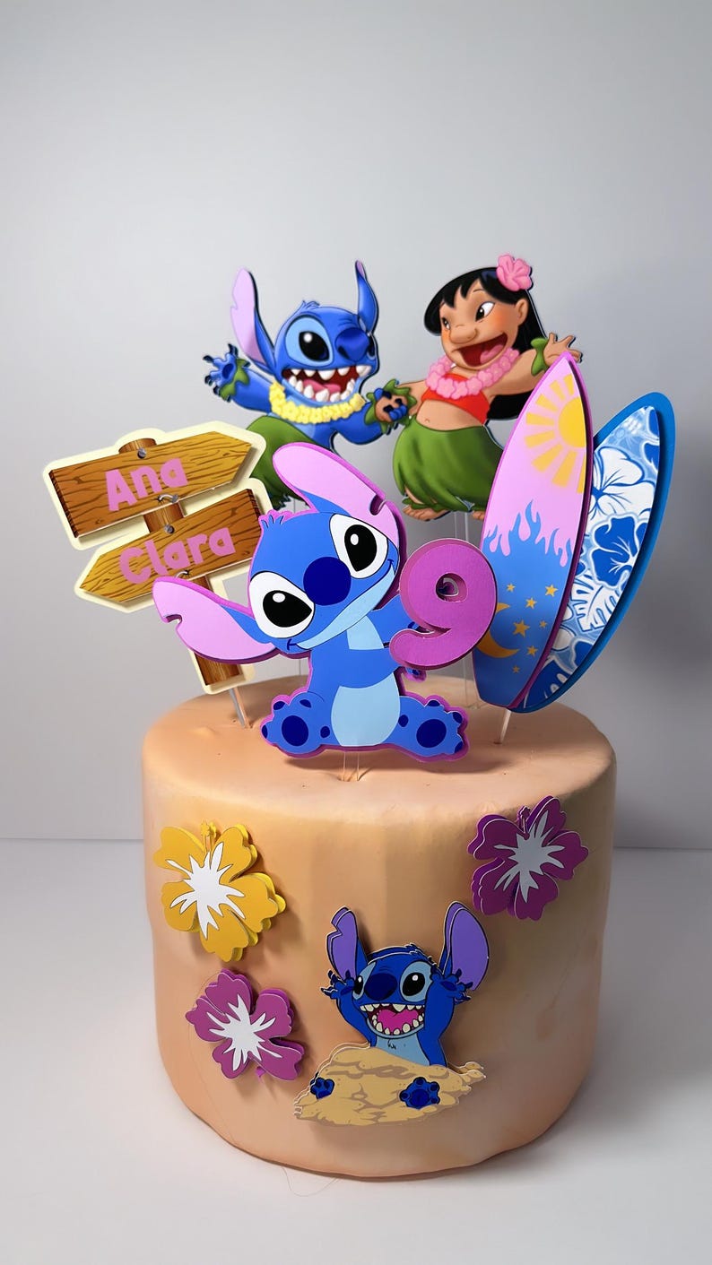 Cake Topper Lilo Stitch - Etsy