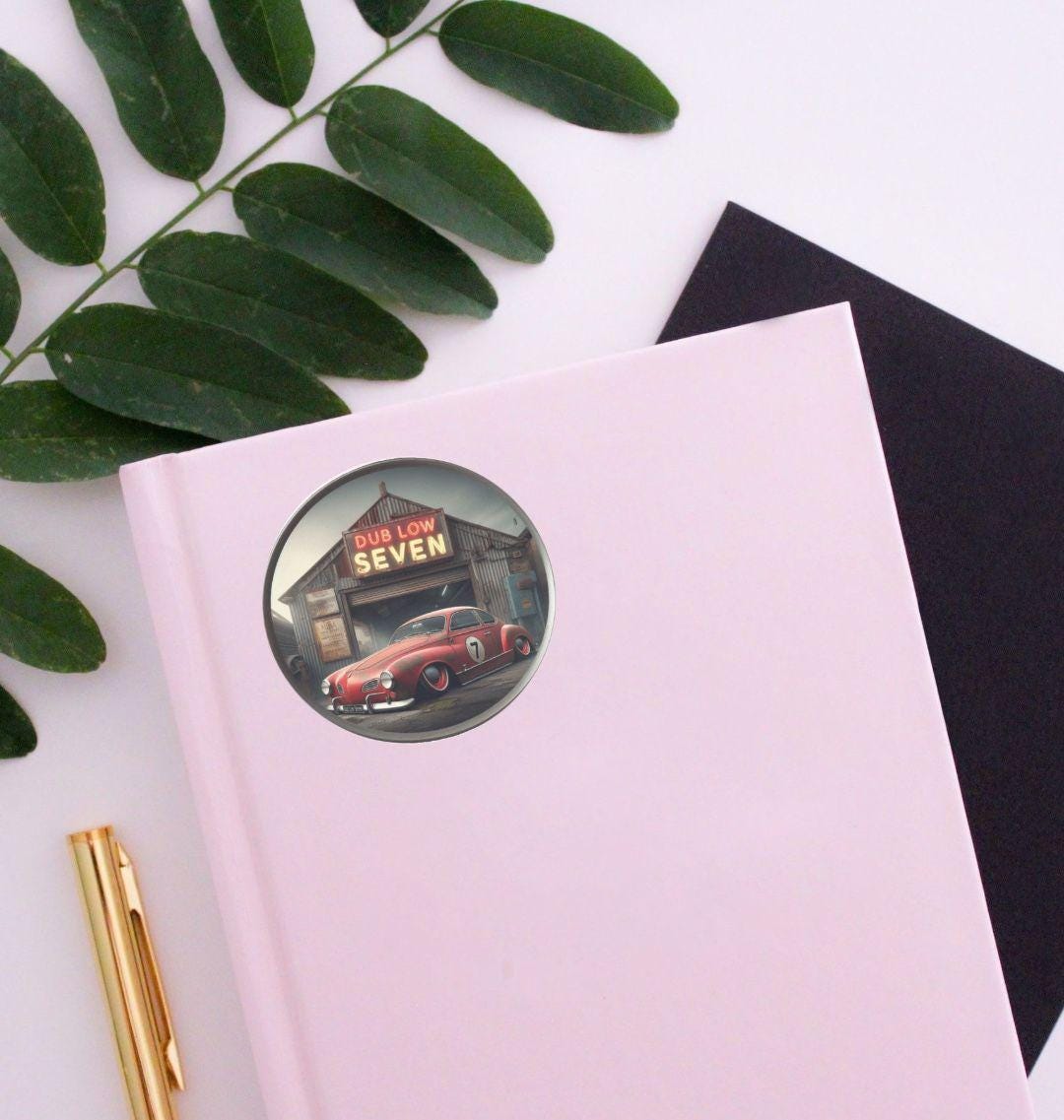 Red Karmann Ghia Sticker - Etsy