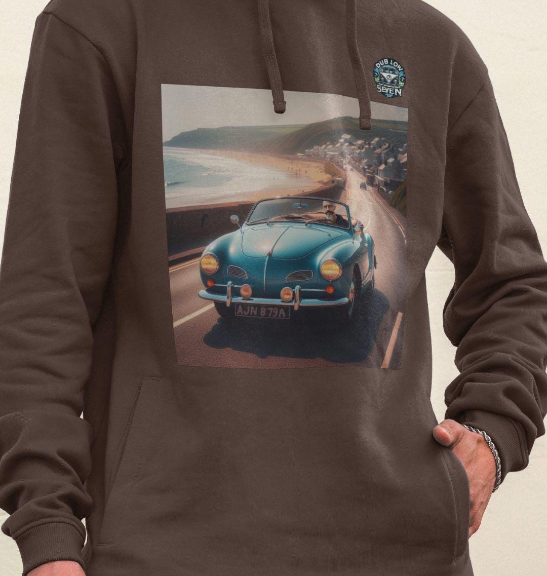 Double Sided V Dub Karmann Ghia/logo Mens Hoodie - Etsy