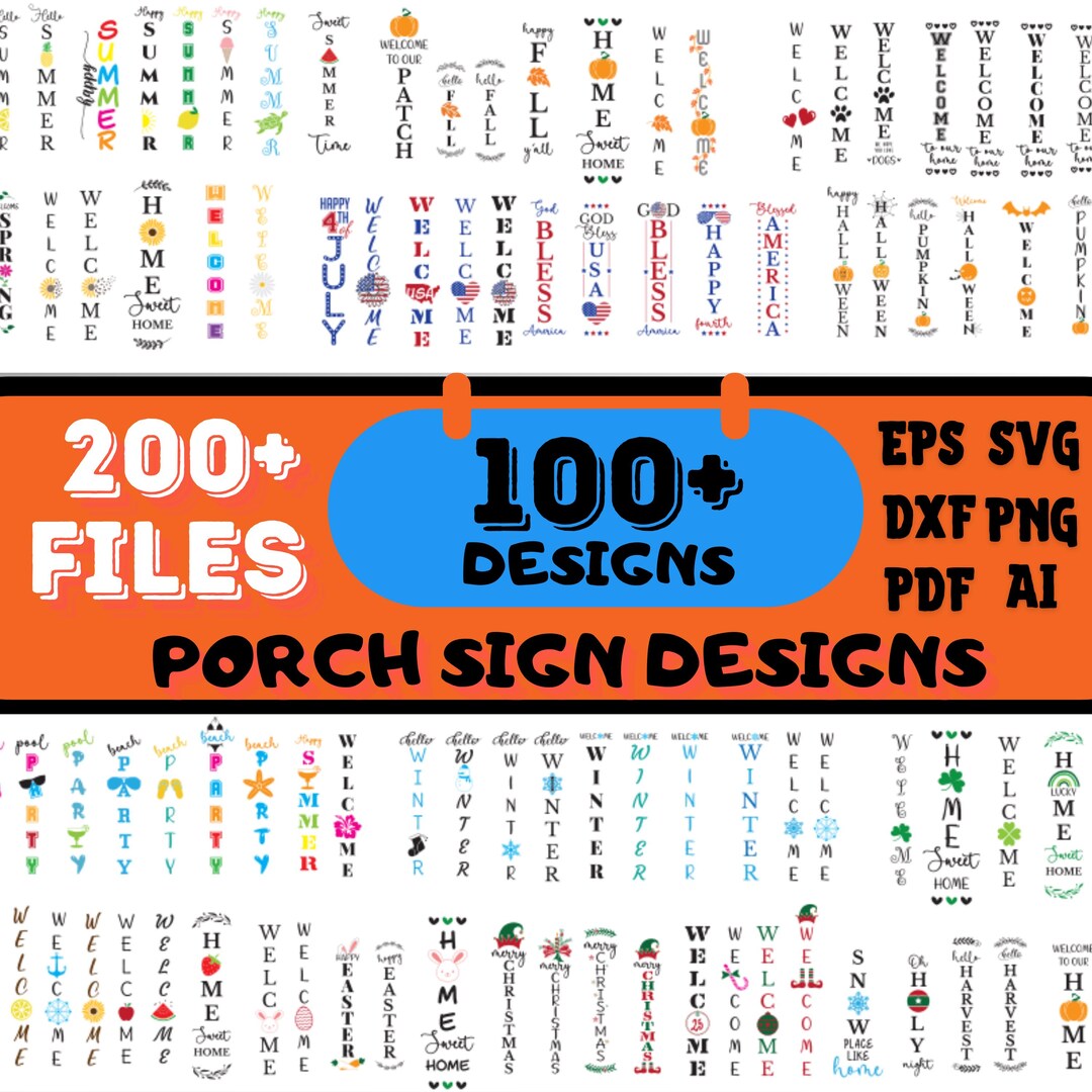 Porch Sign Svg, Christmas Porch Sign Svg, Porch Sign Svg Bundle ...