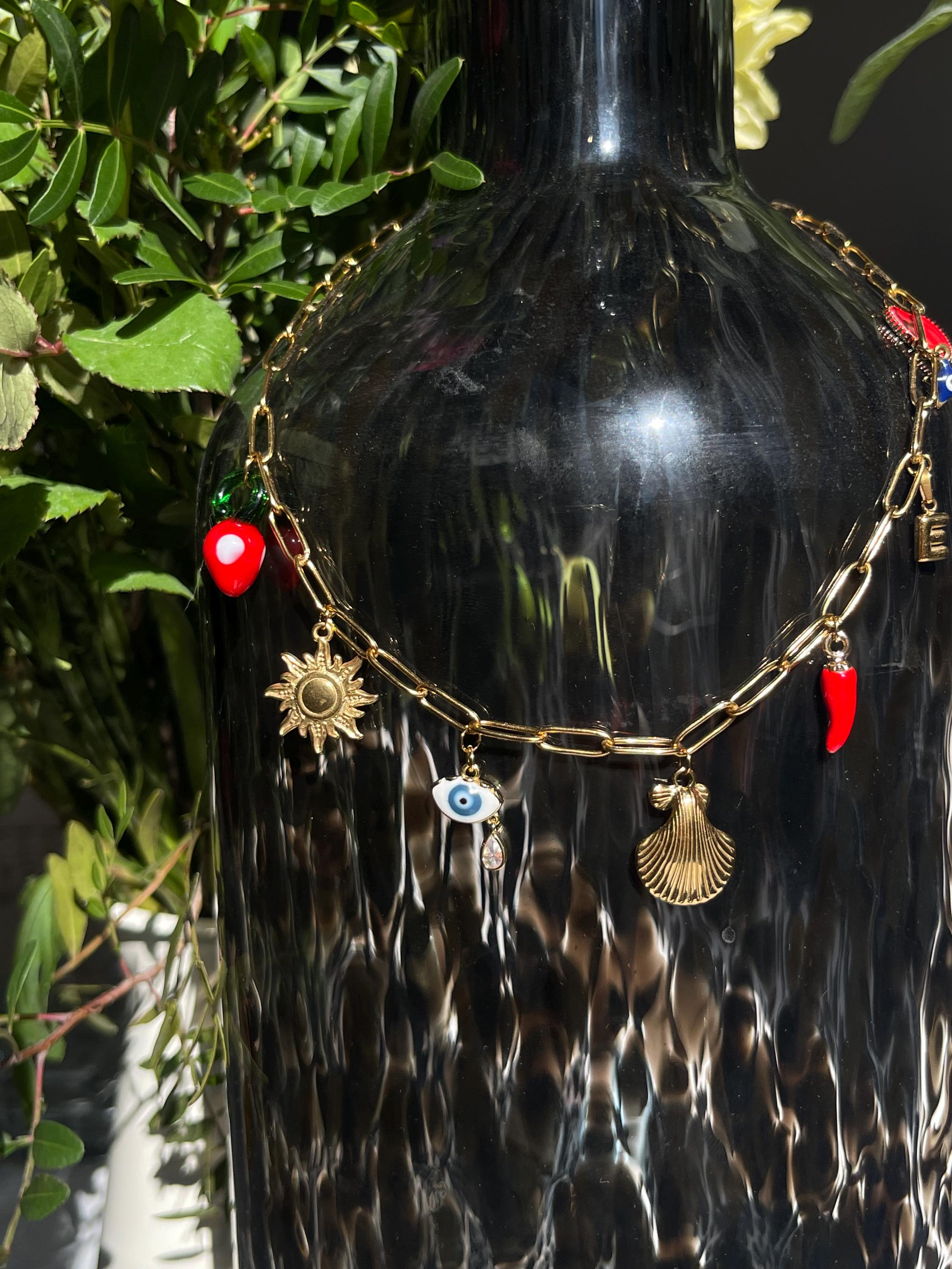 Collier personnalisable 6 à 8 charms - Etsy France