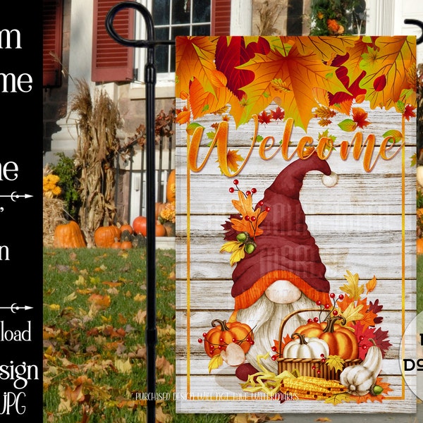 Fall Garden Flag - Etsy