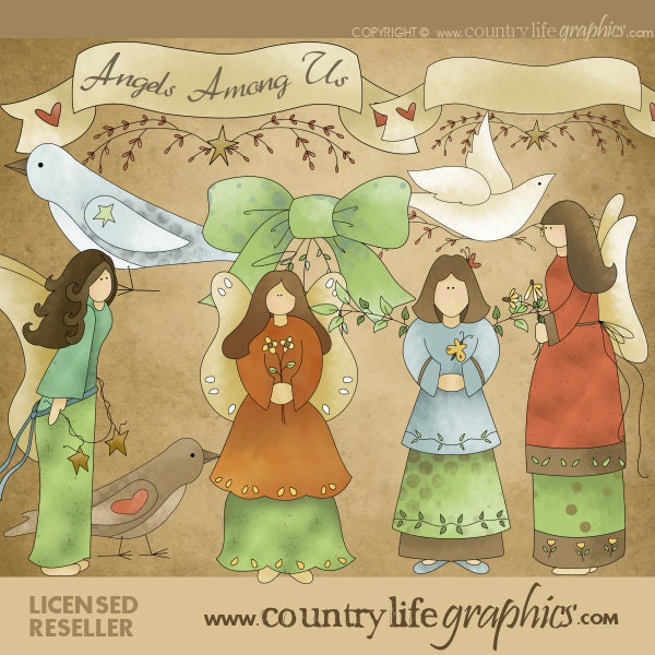 Free Prim Clipart Graphics Angel