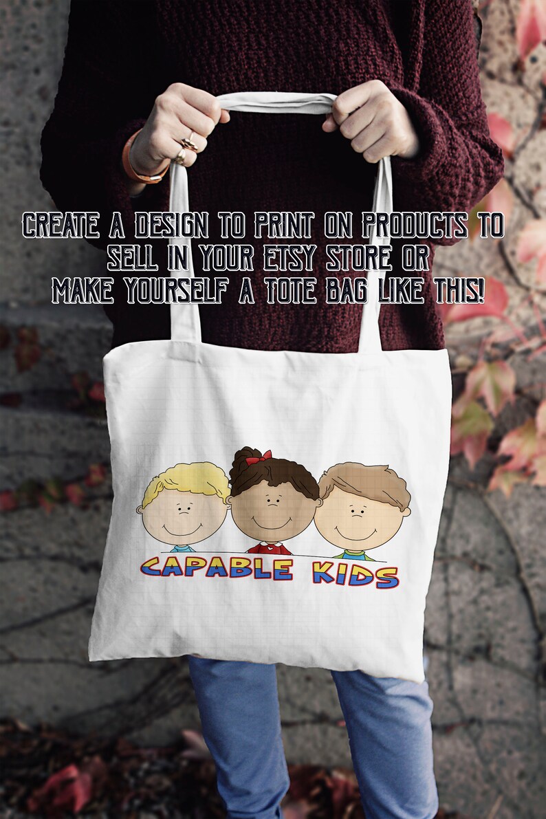 Commercial Use Clip Art Graphics Capable Kids Alice Smith | Etsy