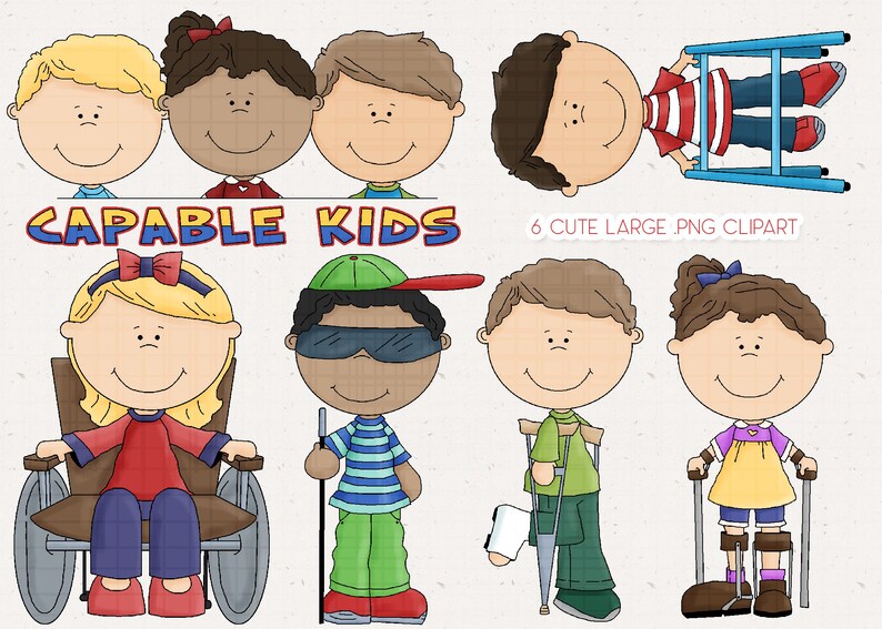 Commercial Use Clip Art Graphics | Capable Kids | Alice Smith - Etsy