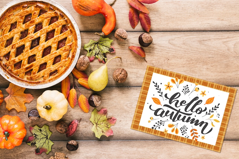 Fall Season Colors Plaid & Texture Cardstock Backgrounds - Etsy