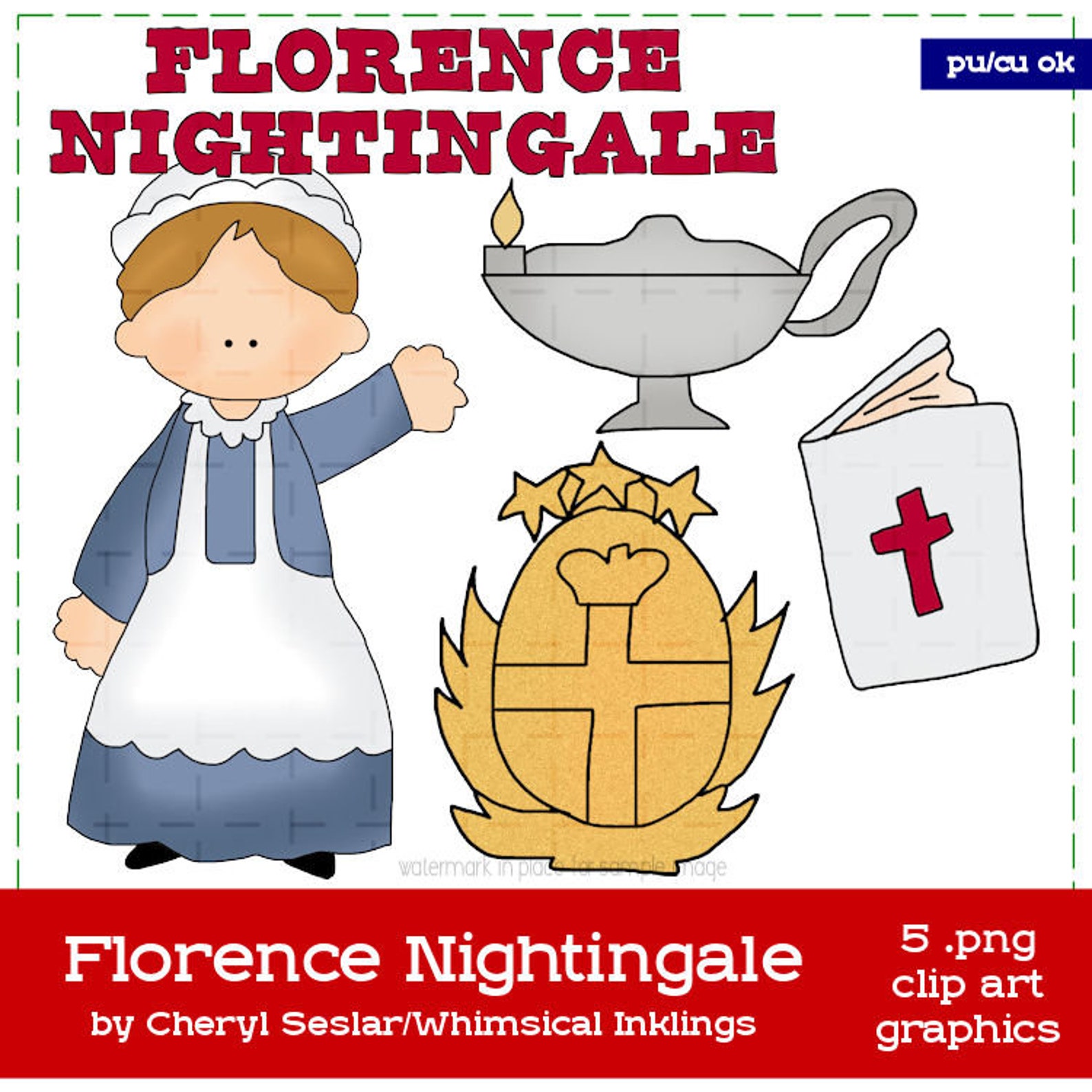Florence Nightingale - Commercial Use History Clip Art Graphics ...