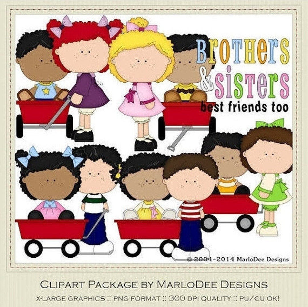 Clipart Brothers And Sisters