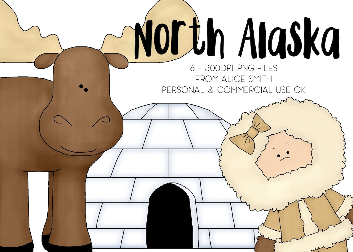 North Alaska Clip Art - Etsy