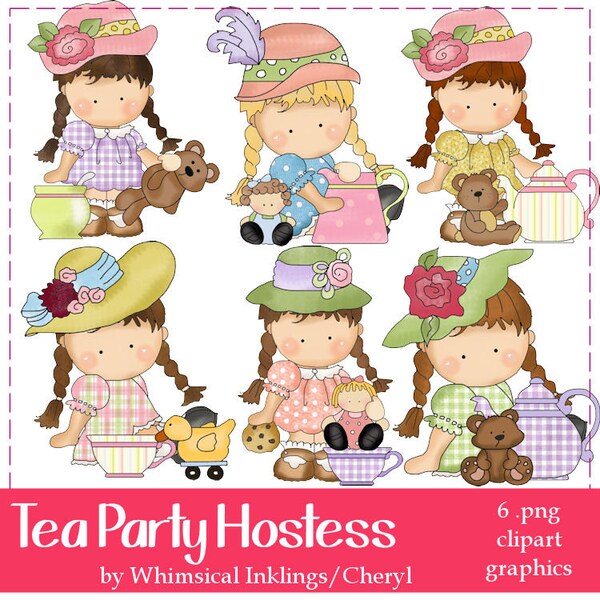 Tea Party Graphics - Etsy