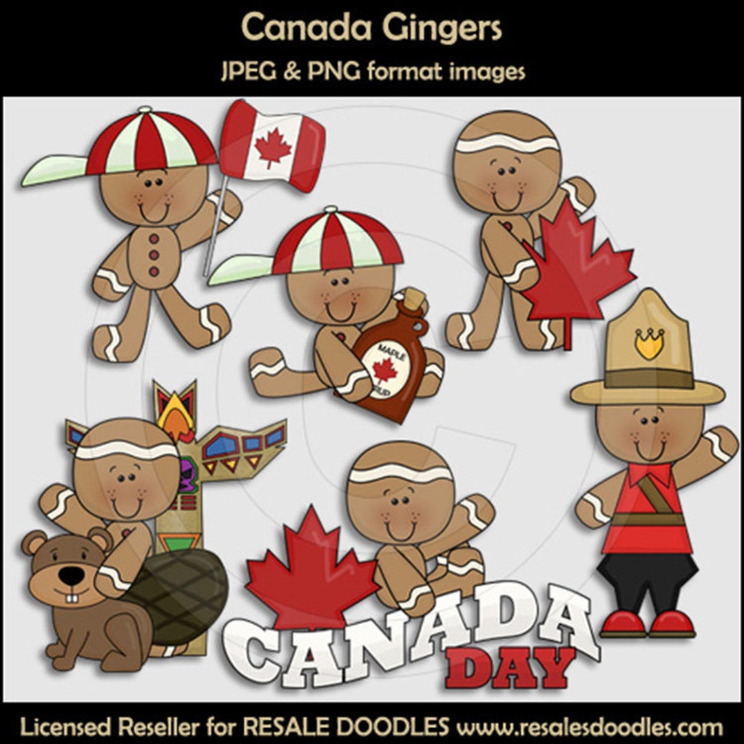 Canada Gingers - Canada Day Clipart - Resale Doodles - Ranger Ginger ...
