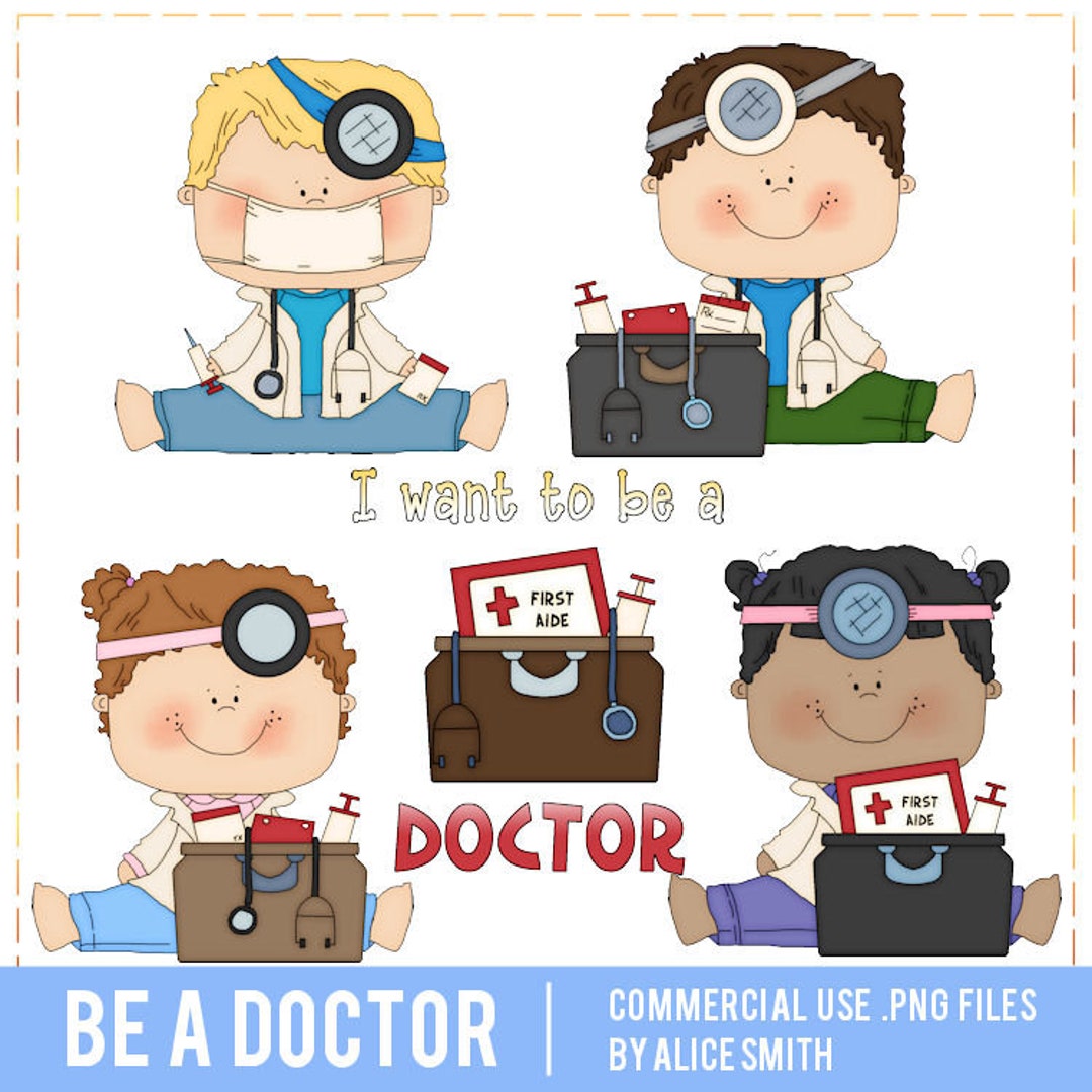 Be A Doctor (when I Grow Up) Clip Art Graphics by Alice Smith - Etsy