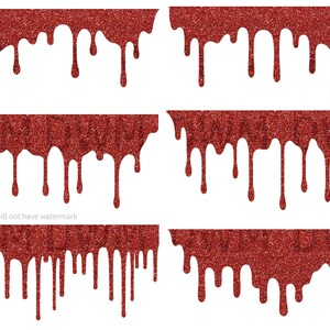 Glitter Drip Sublimation Graphics & Overlays - Dark Red - Etsy