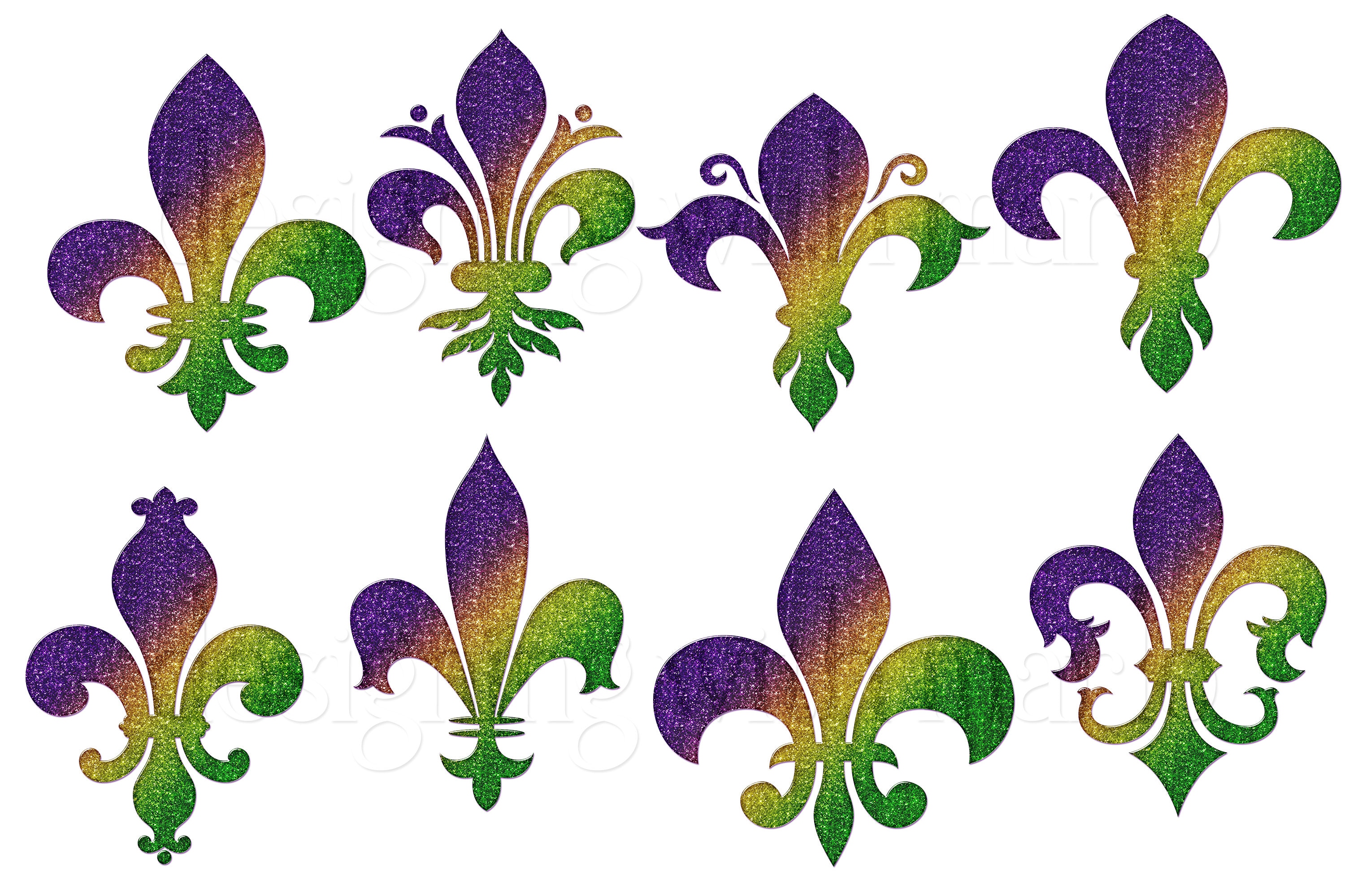 Mardi Gras Fleur De Lis Clipart, Mardi Gras Fleur De Lis Graphics ...