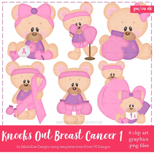 Breast Cancer Teddy Bears - Etsy