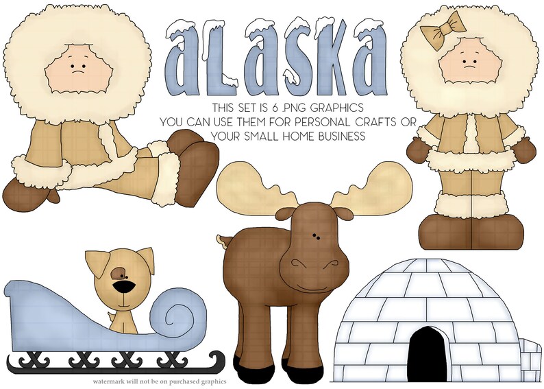 North Alaska Clip Art - Etsy