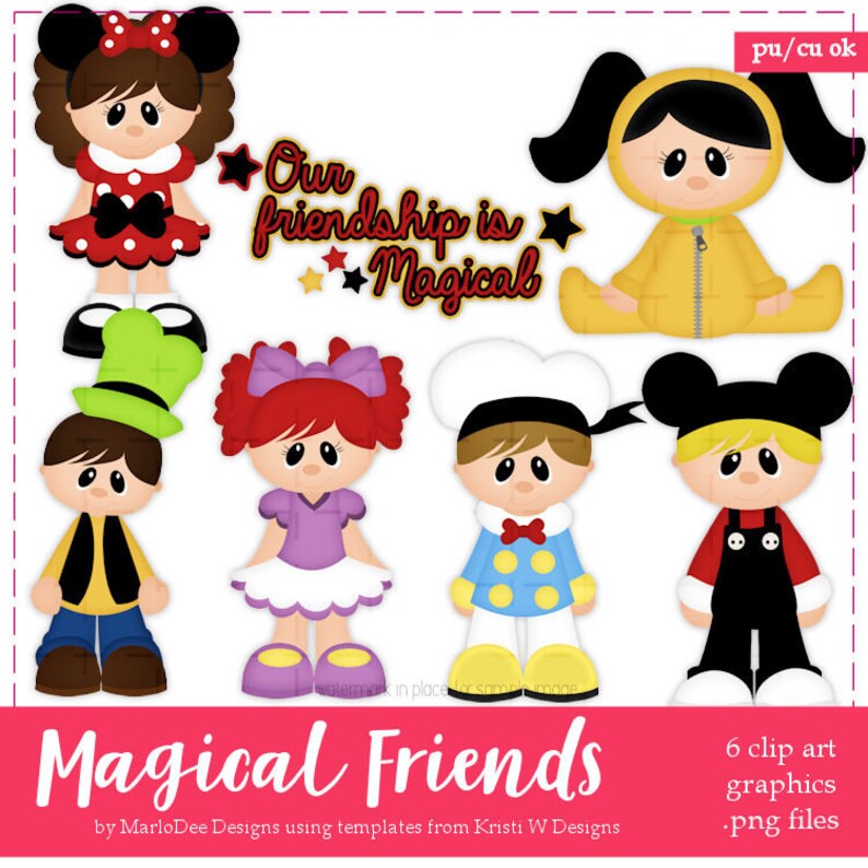 Magical Friends Clip Art - Etsy