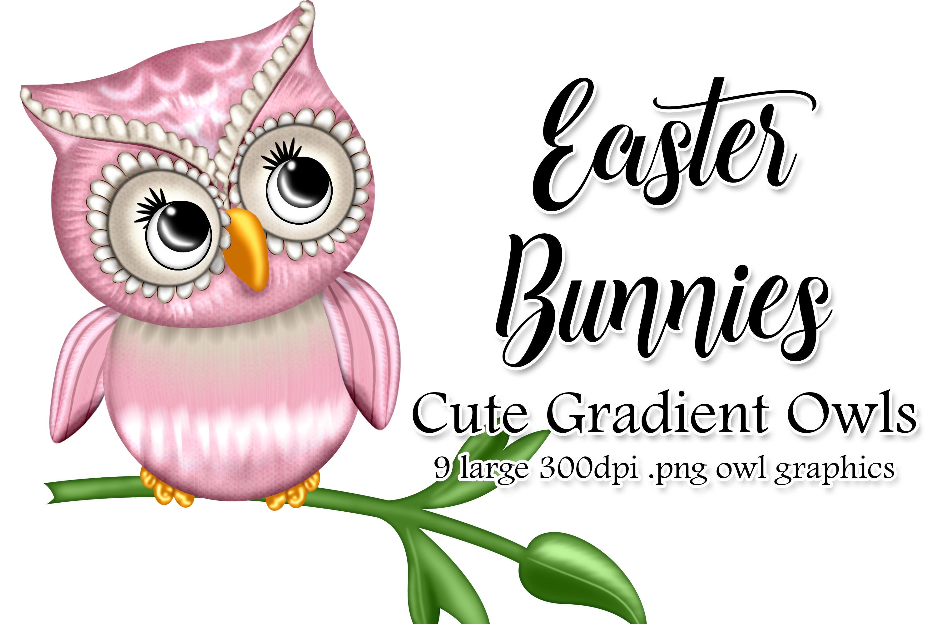 Easter Owl Clipart