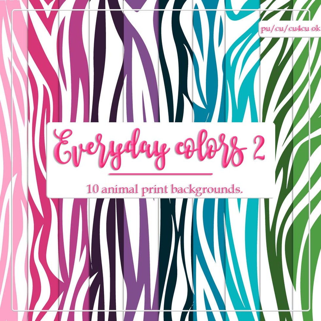 20 CU4CU Backgrounds | Animal Stripes Pattern | Everyday Rainbow Colors ...