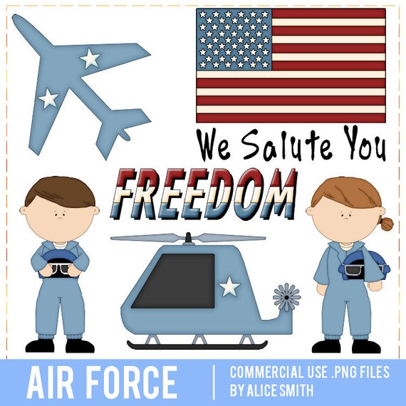Air Force Military Clip Art Graphics by Alice Smith | Etsy