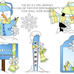 Brrr It's Cold Outside Clip Art Graphics by Alice Smith - Etsy
