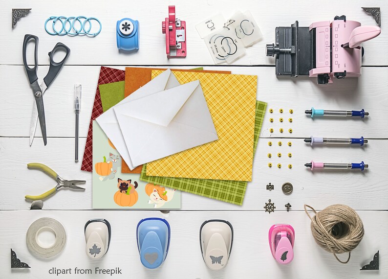 Fall Season Colors Plaid & Texture Cardstock Backgrounds - Etsy