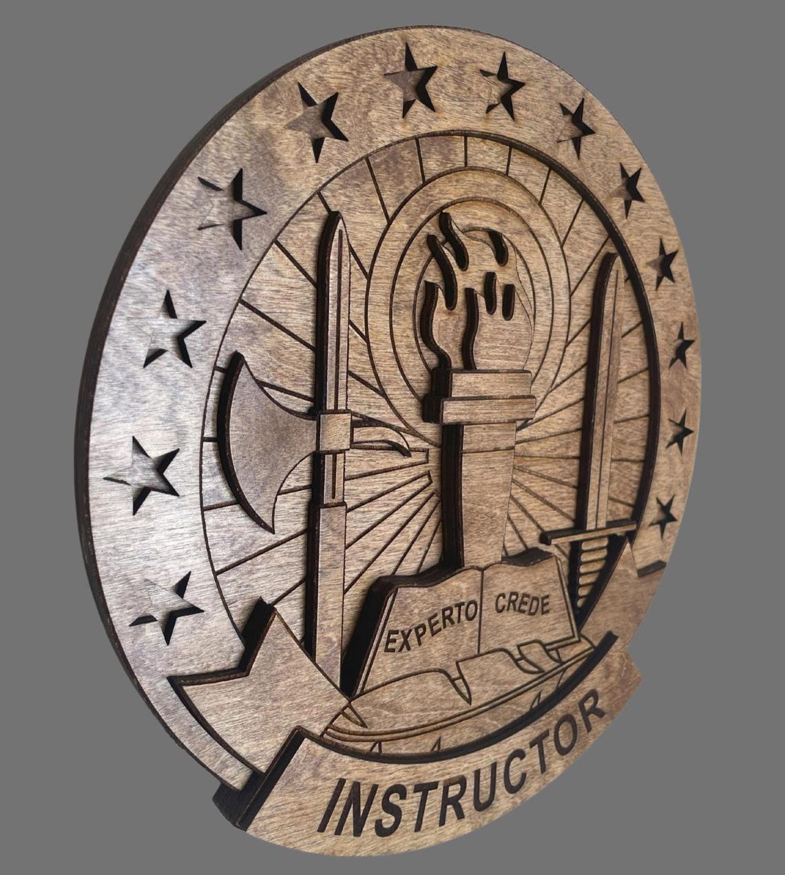 Layered Wooden U.S. Army Basic Instructor Badge (11.5"x11.25") - Etsy