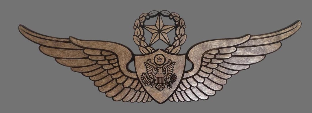 Layered Wooden U.S. Army Master Aviation Crewmember Badge (20"x6.6") - Etsy