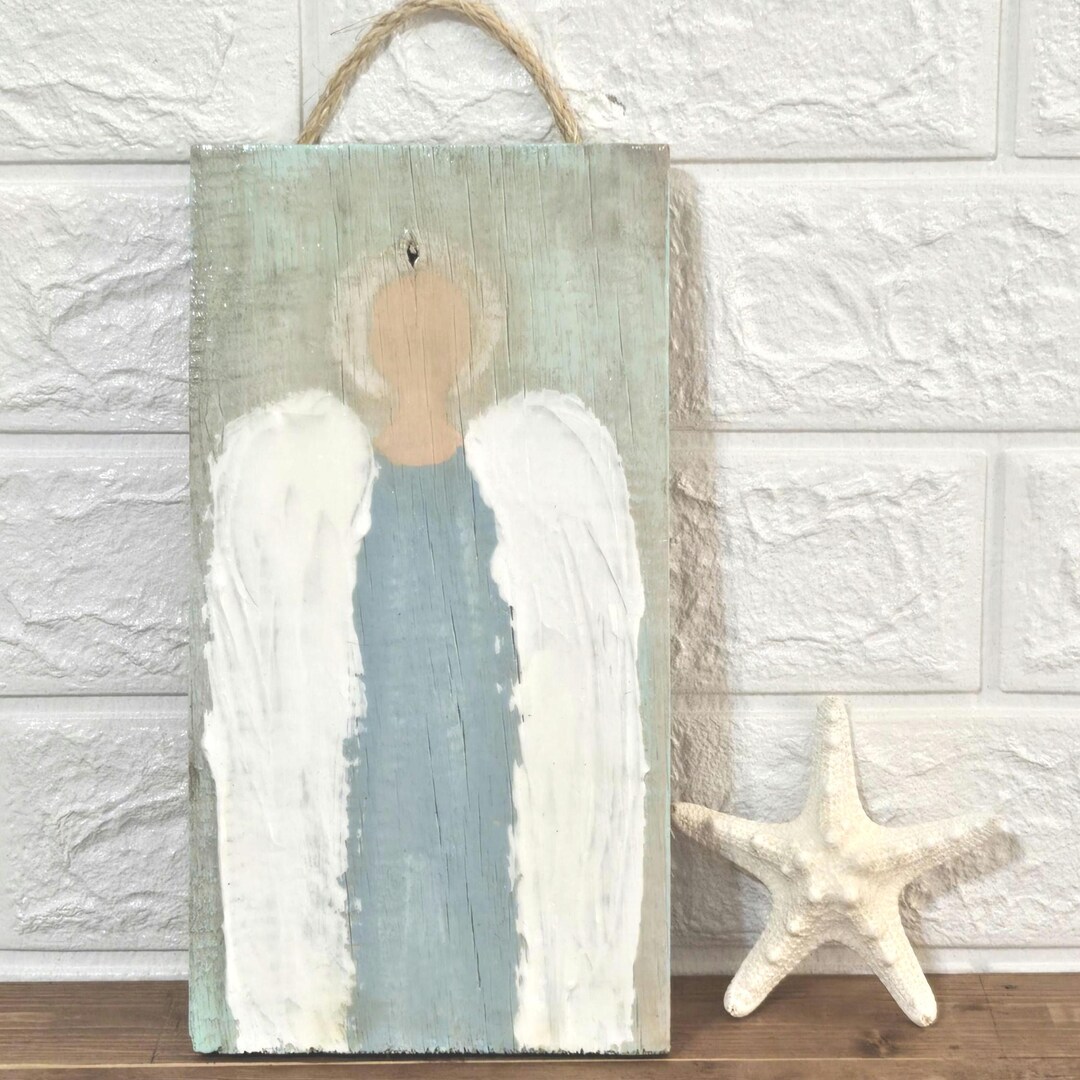 Original Coastal Angel on Barnwood. Handcrafted by Artist. Signed. - Etsy