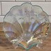 Vintage Glass Coastal Ice Blue Seashell Plate Dish Tray - Etsy