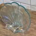 Vintage Glass Coastal Ice Blue Seashell Plate Dish Tray - Etsy