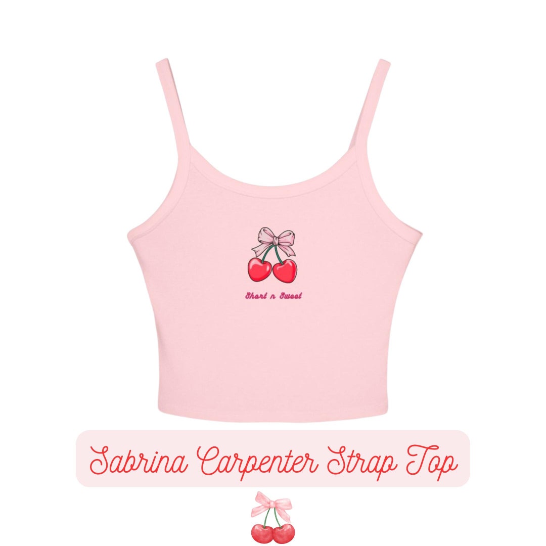 Pop Music Strap Top, Cute Strap Top, Spaghetti Top, Concert Outfit, Pop ...