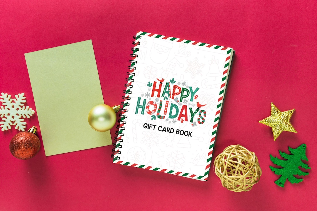 Happy Holidays Gift Card Book | Printable 5x7 Format | Perfect for Any ...
