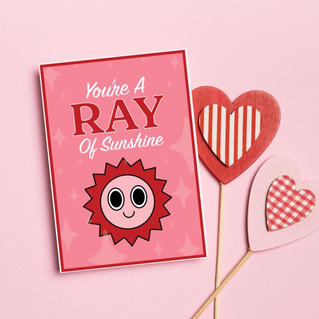 8 Retro Valentine Cards - Digital Download - Positive Affirmations ...