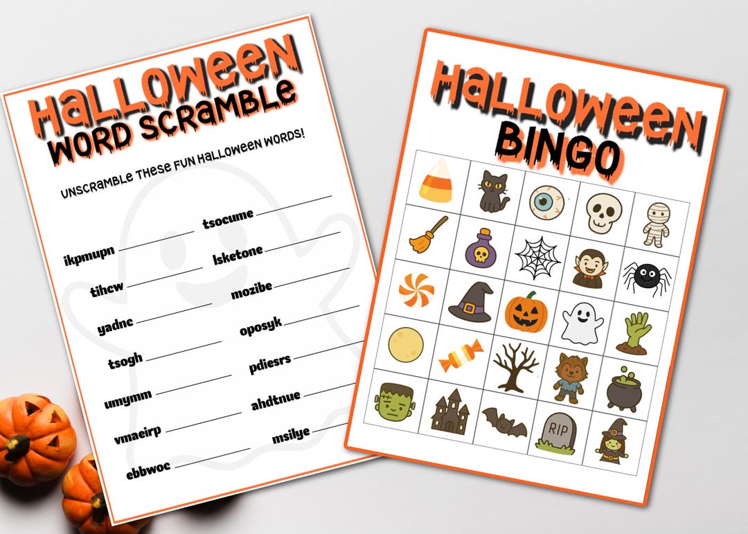 Halloween Activity Bundle | Kids Printable Games Pack | Halloween Party ...