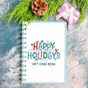 Happy Holidays Gift Card Book | Printable 5x7 Format | Any Holiday ...
