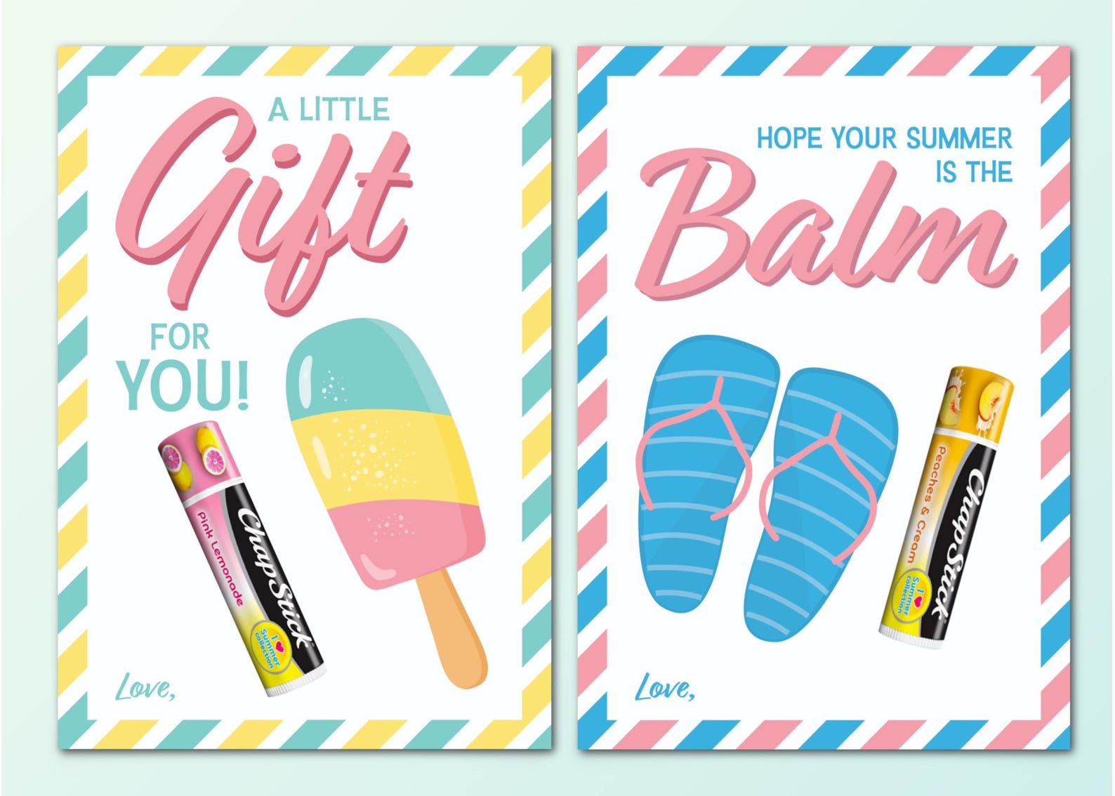 Summer is the Balm Printable | End of Year Teacher Gift | 5x7 Chapstick ...