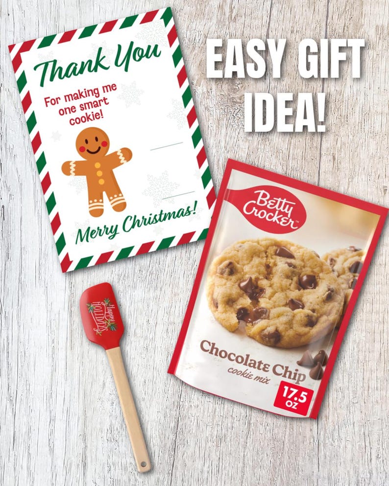 Printable Teacher Gift - “thanks for Making Me One Smart Cookie ...