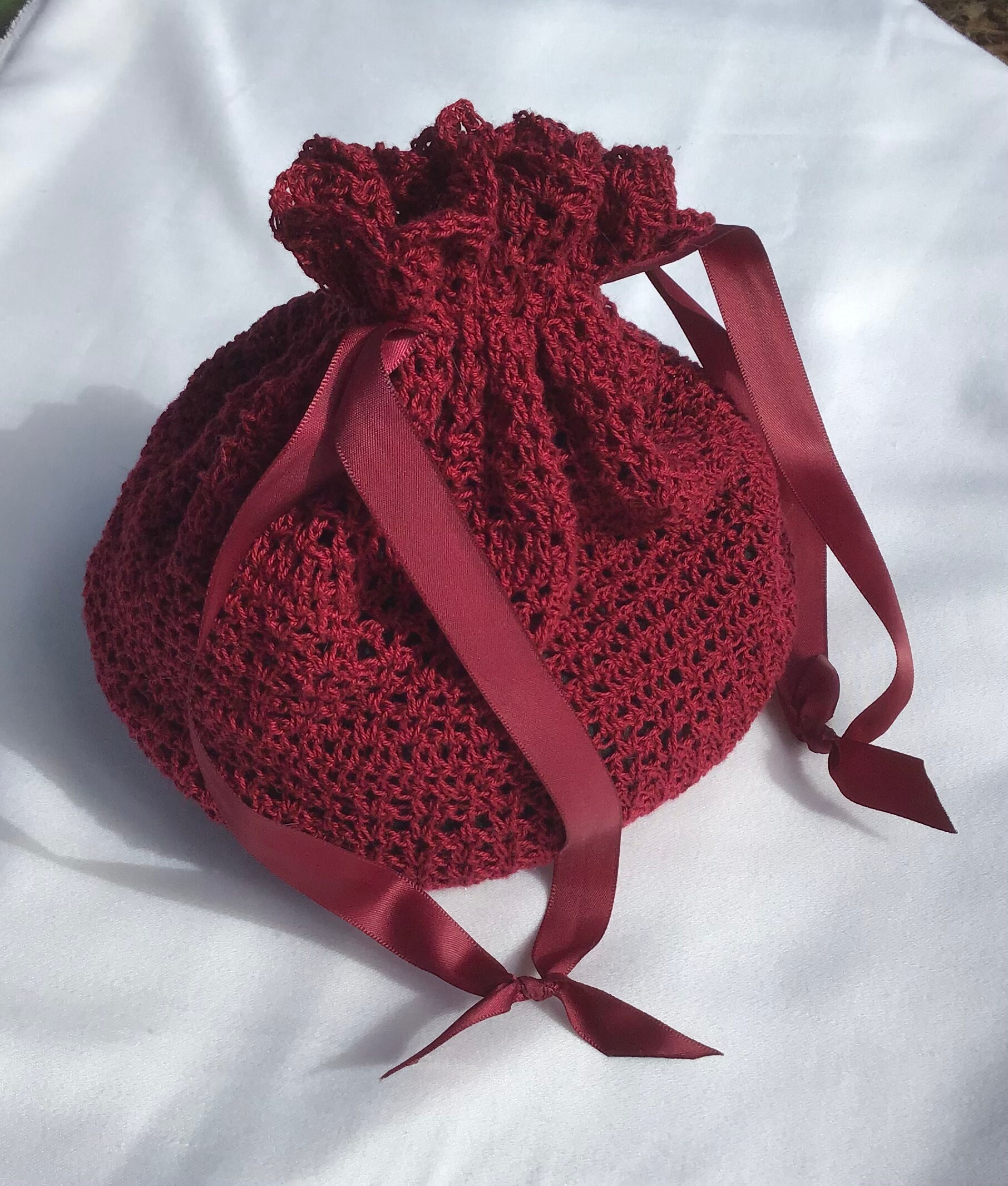 Reticule Victorian Regency Crochet Drawstring Handbag | Etsy