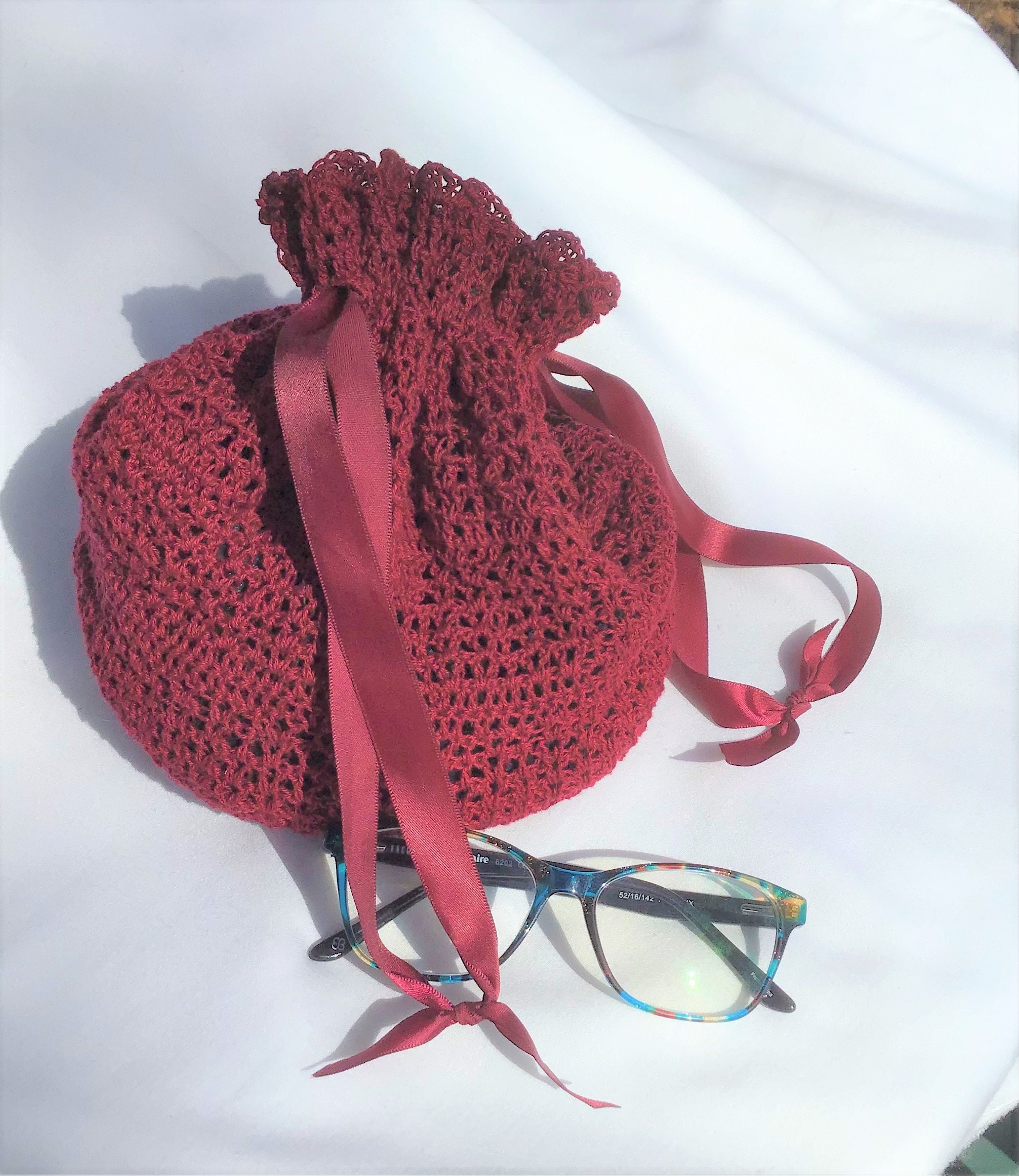 Reticule Victorian Regency Crochet Drawstring Handbag | Etsy