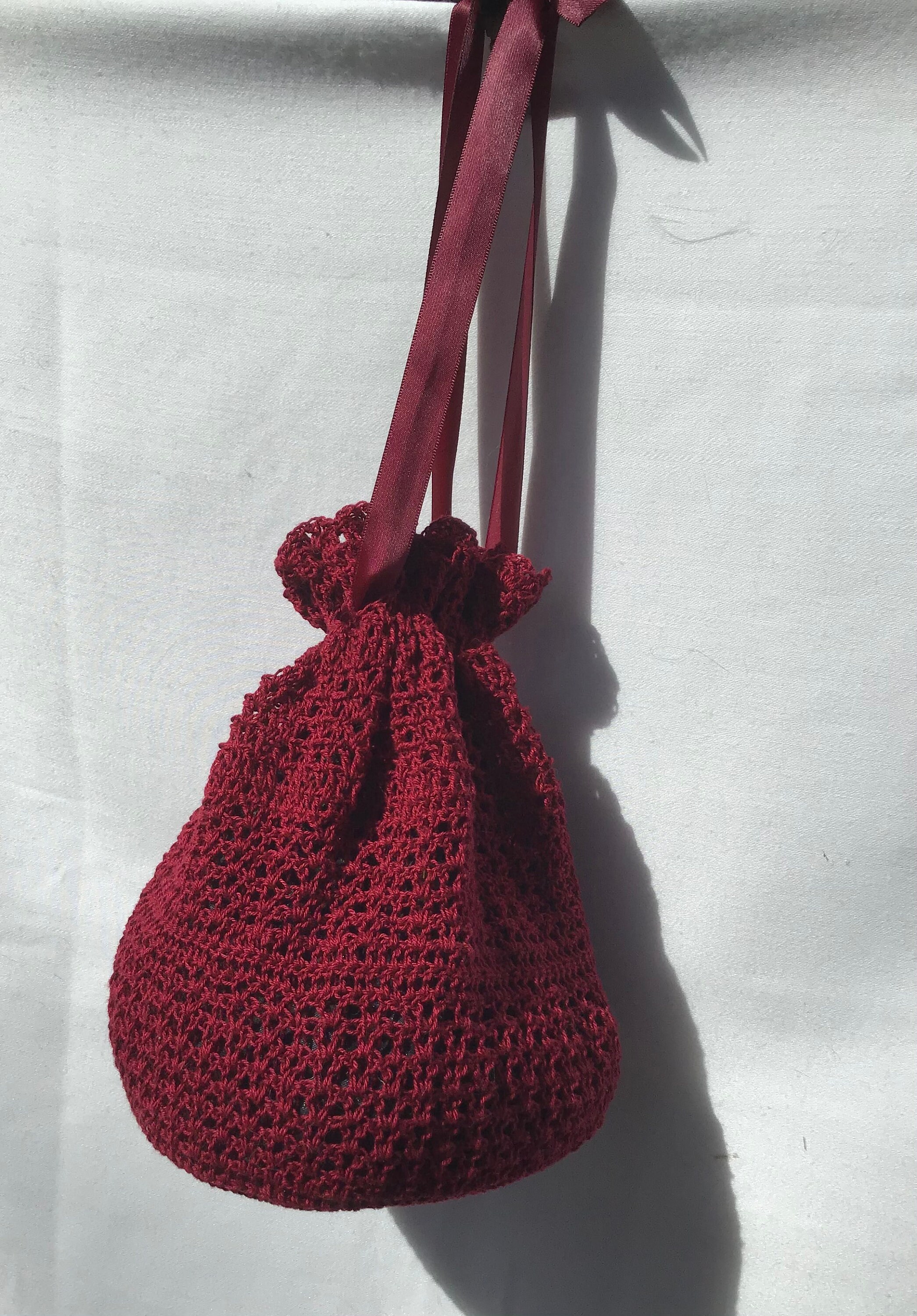 Reticule Victorian Regency Crochet Drawstring Handbag | Etsy