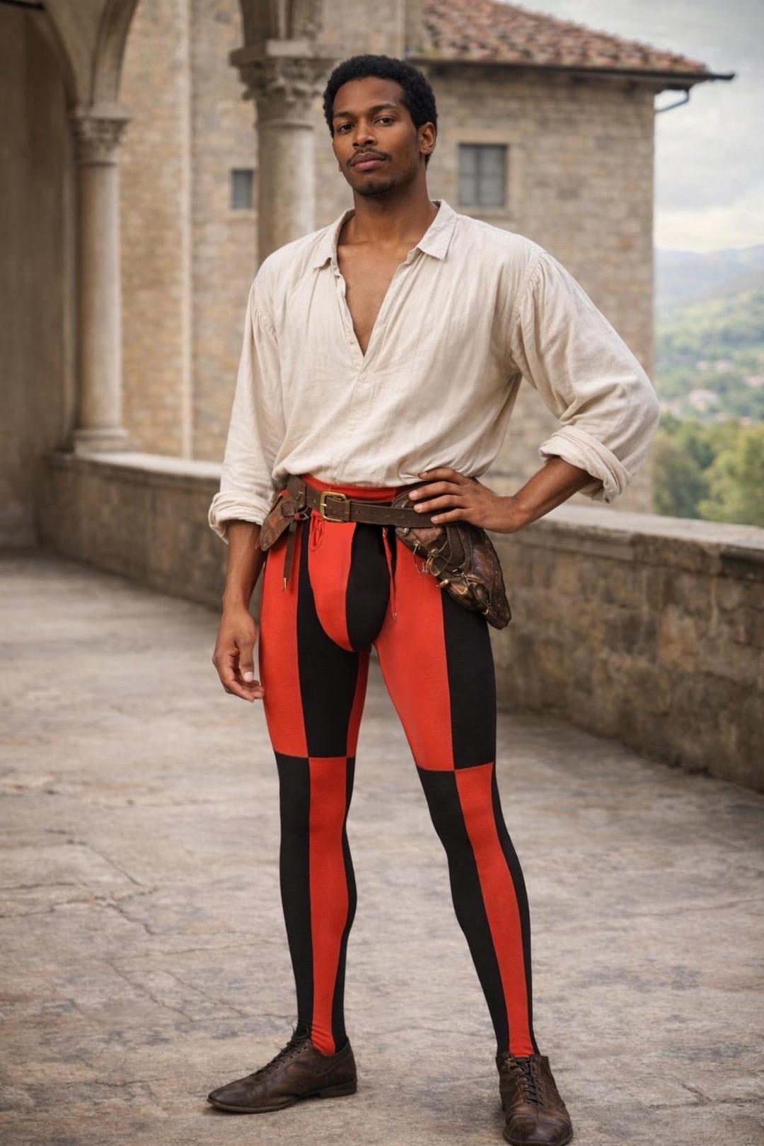 Renaissance Tights Thick Cotton Spandex Unisex - Etsy