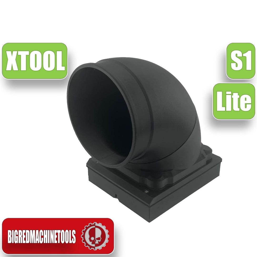 Lite Xtool S1/F1 Ultra Exhaust Adapter 90 Degrees Magnetic – Connection ...