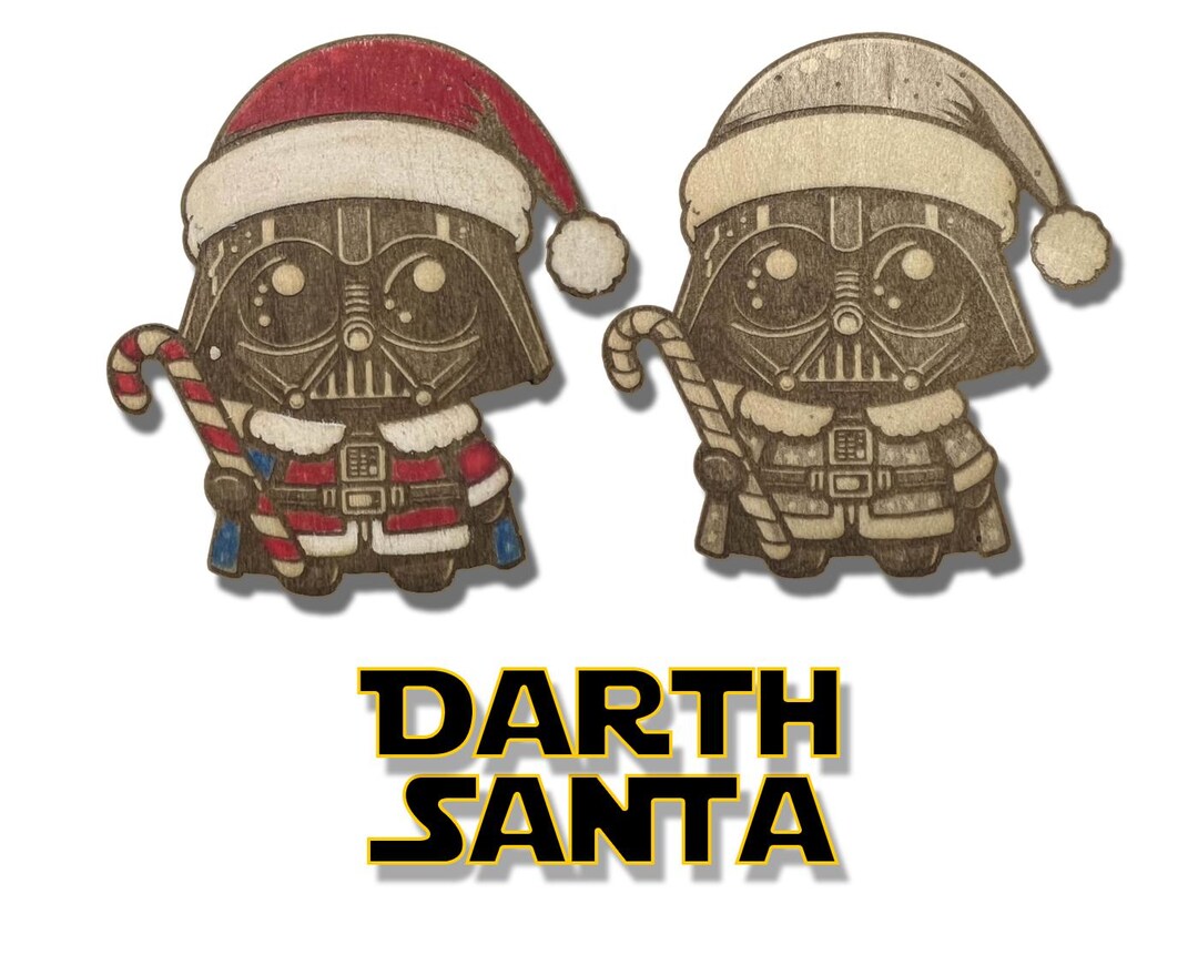 Lasercut File: Darth Vader as Santa Claus Comic Style - Etsy