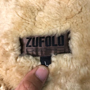 PICK!!! Vintage Genuine Leather Jacket Shearling Zufolo - Etsy