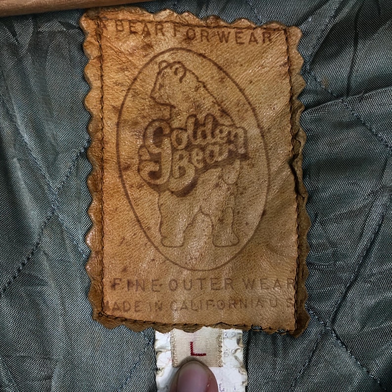 PICK!!! Vintage Varsity Leather Jacket Golden Bear Made in Usa - Etsy