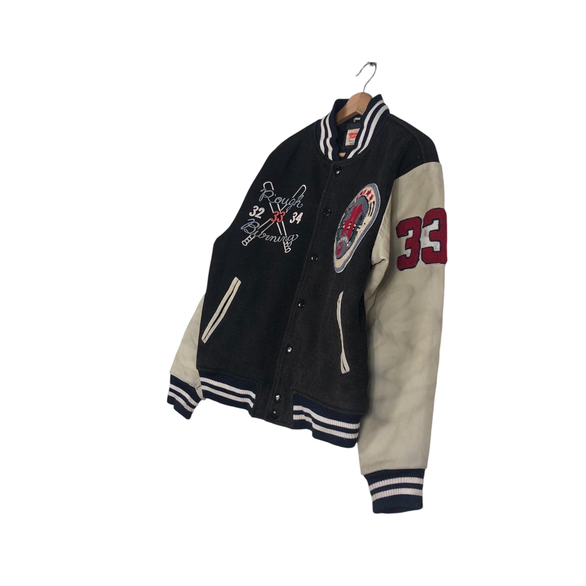 PICK!!! Vintage Varsity Jacket Leather Handling GUMUINTL Union Made ...