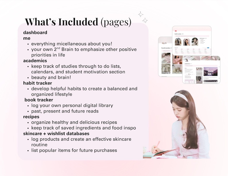 2026 Wonyoungism Notion Template, Student Productivity Planner (digital ...